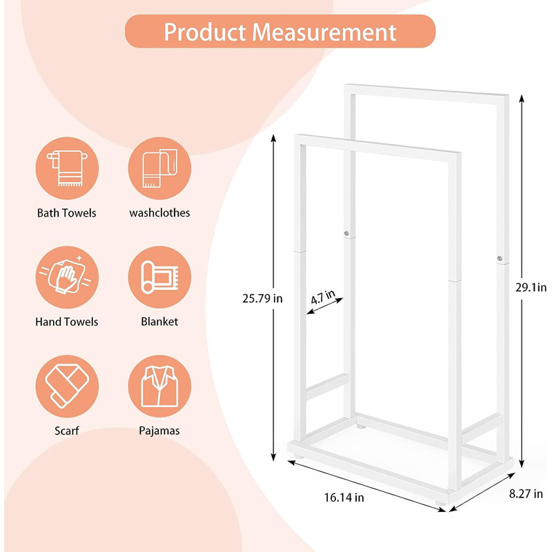 LINYI FLY 2 Freestanding Towel Stand | Wayfair